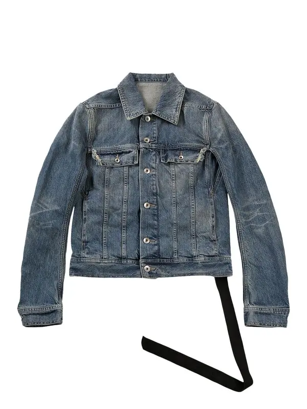 Rick Owens Denim Trucker Jacket - Blue