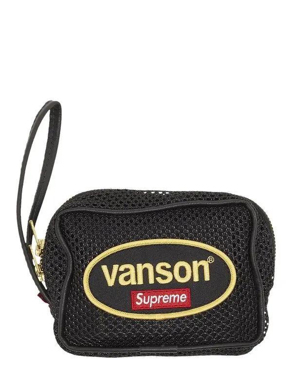 Supreme X Vanson Leathers Cordura Mesh Wristlet - Black