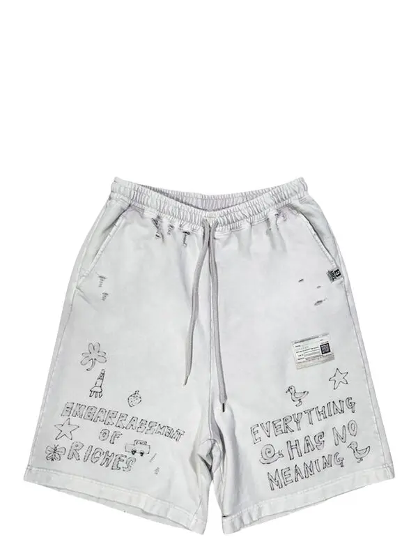 Mihara Yasuhiro Bleached Shorts - Pink