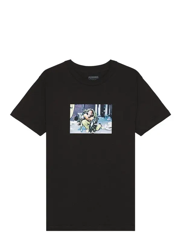 PLEASURES Sir Smoke T-shirt - Black