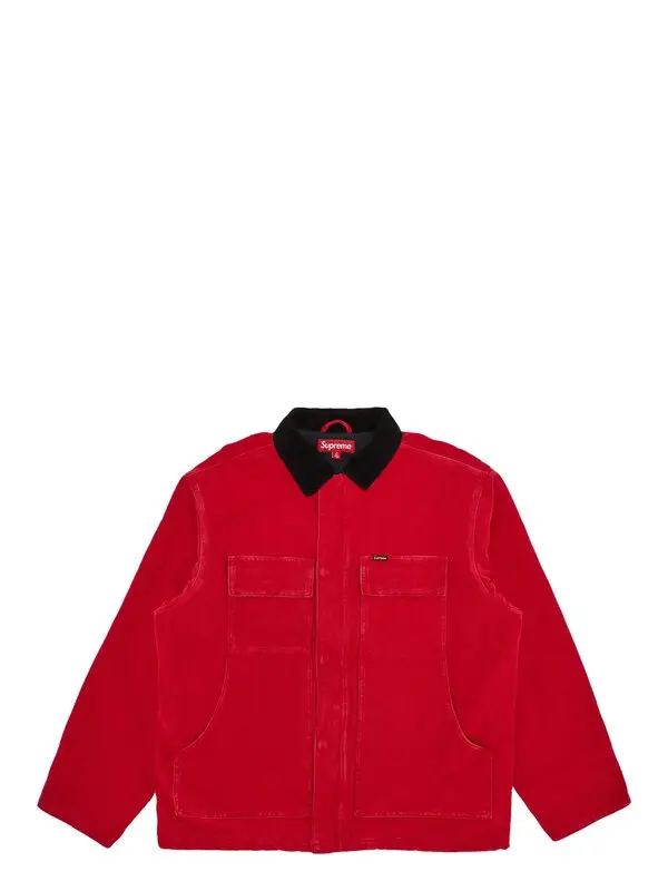 Supreme Canvas Work Jacket - Red