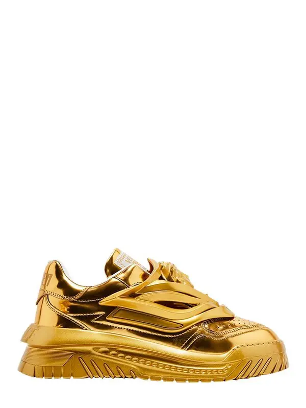 Versace Odissea Metallic Sneakers - Gold