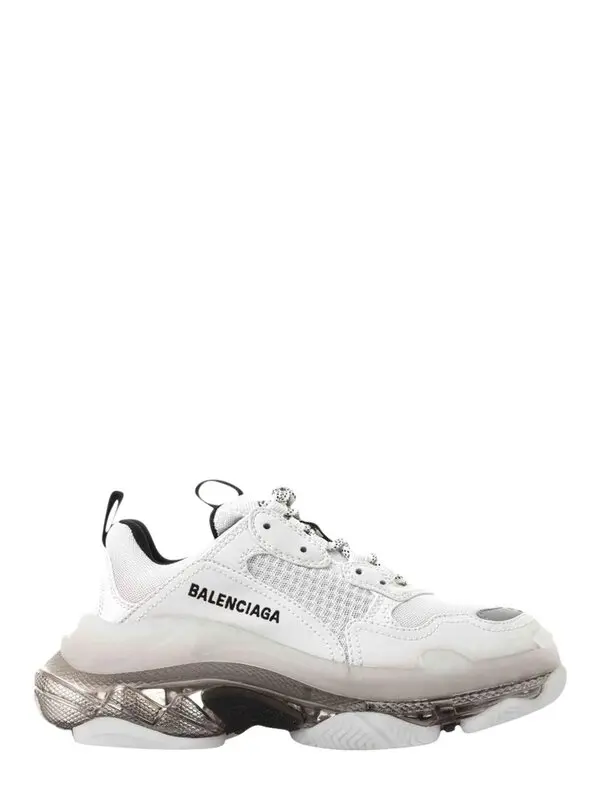 Balenciaga Triple S Sneaker With Clear Sole - White