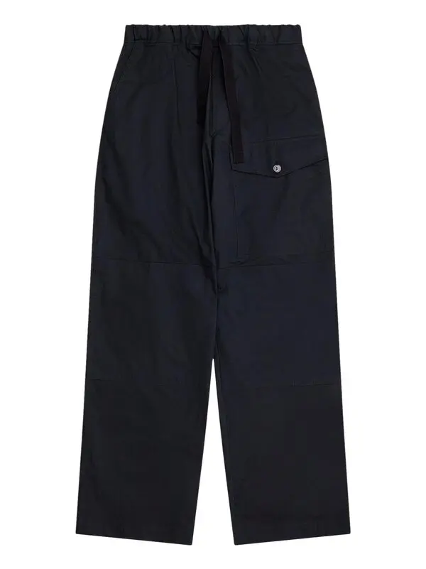 Dries Van Noten Viscose Drawstring Pants - Black