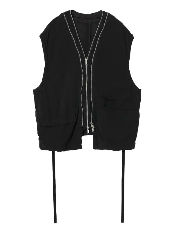 UNDERCOVERISM Zip-up Vest - Black