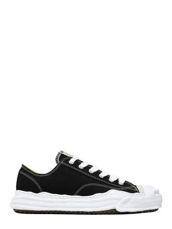 Mihara Yasuhiro Hank Og Sole Canvas Low Sneakers - Black