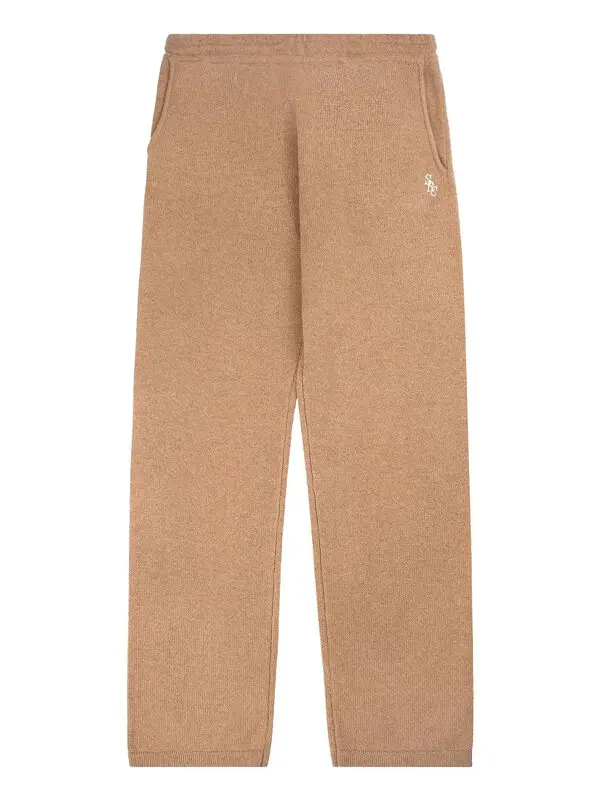 SPORTY & RICH Src Cashmere Trousers - Tan