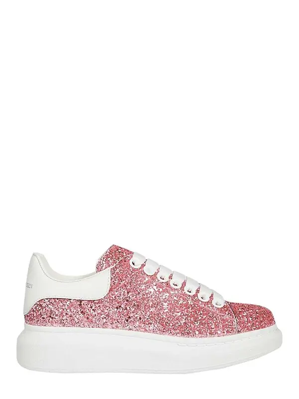 Alexander McQueen Oversized Glitter Sneakers - Pink