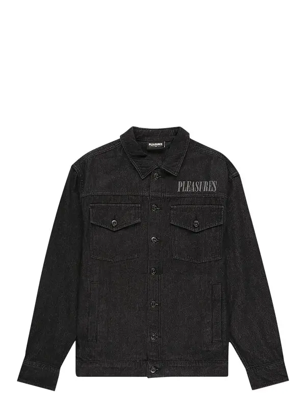 PLEASURES Desire Trucker Jacket - Black