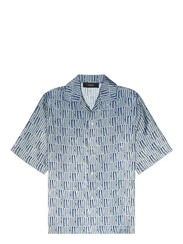 Amiri Printed Bowling Shirt - Blue