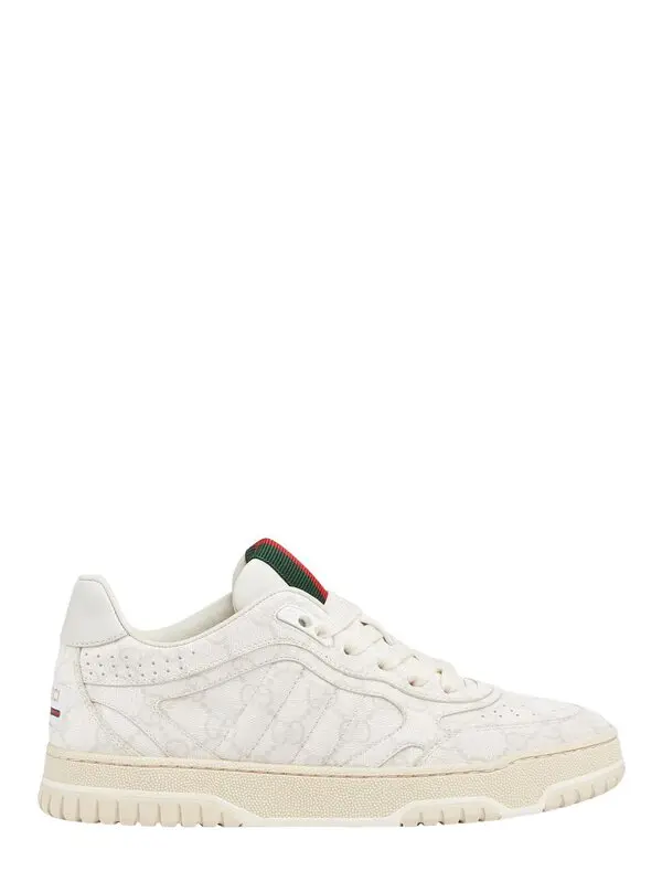 Gucci Re-web Gg Canvas Sneakers - White