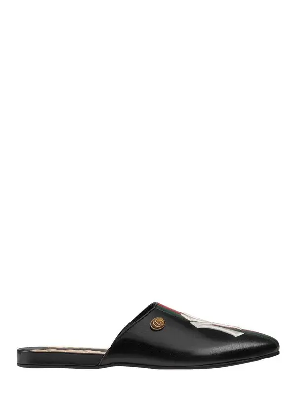 Gucci New York Yankees X Princetown Slipper - Black