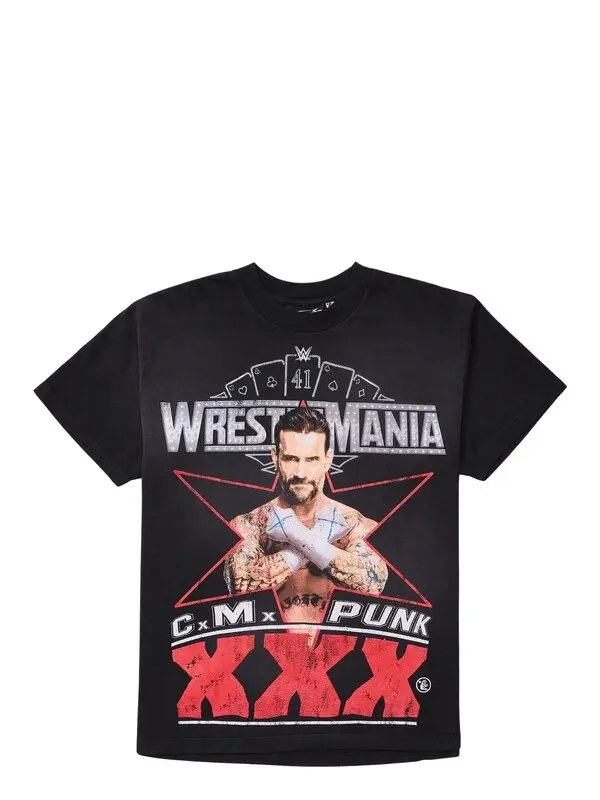 HELLSTAR X Wwe Cm Punk T-shirt - Black
