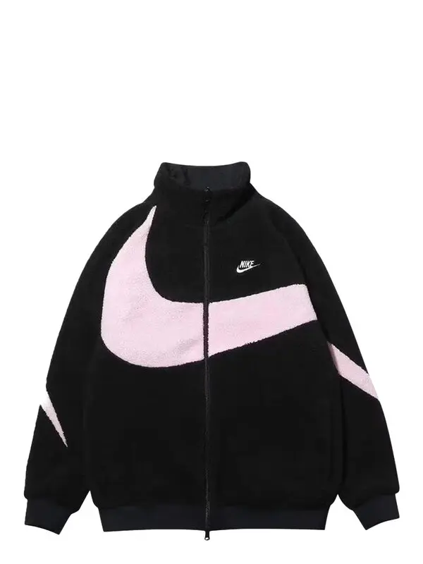 Nike Big Swoosh Reversible Boa Jacket - Black