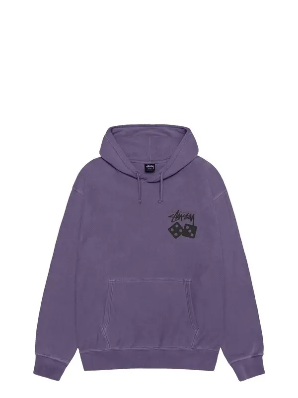 StÜssy Dice Pigment-dyed Hoodie - Purple