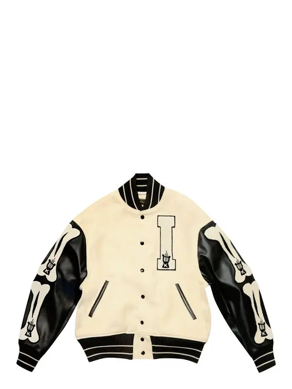 Kapital 40's Wool I-five Varsity Jacket - Cream