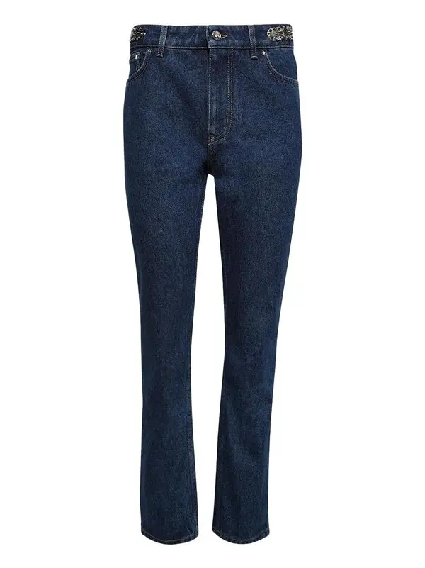 Rabanne Pantalon 'dark Denim - Blue
