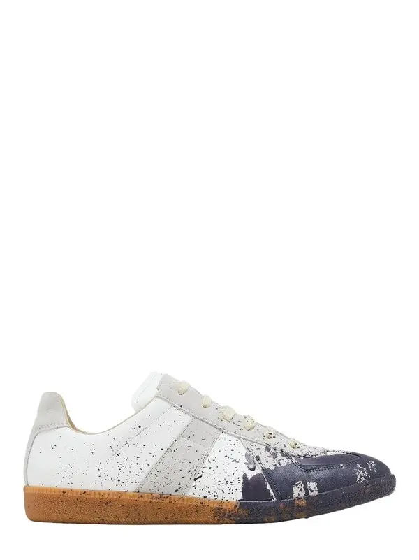 MAISON MARGIELA Replica Low 'paint Splatter' Sneakers - White