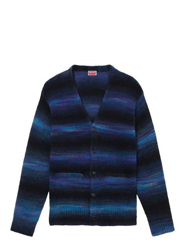 Kenzo Striped Cardigan - Blue