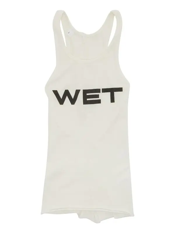YZY Mowalola Wet Tank Top - White