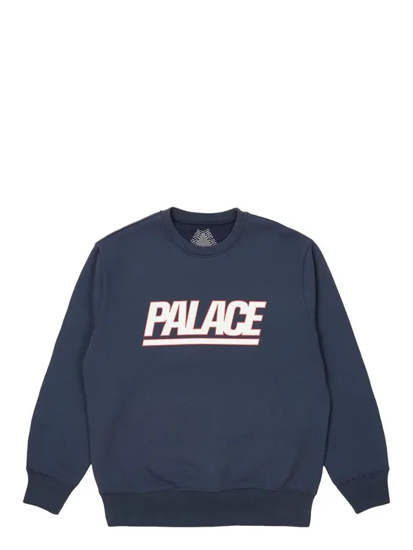 PALACE Gigantic Crew - Blue
