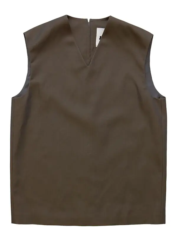 JIL SANDER Iridescent Sleeveless Vest - Grey