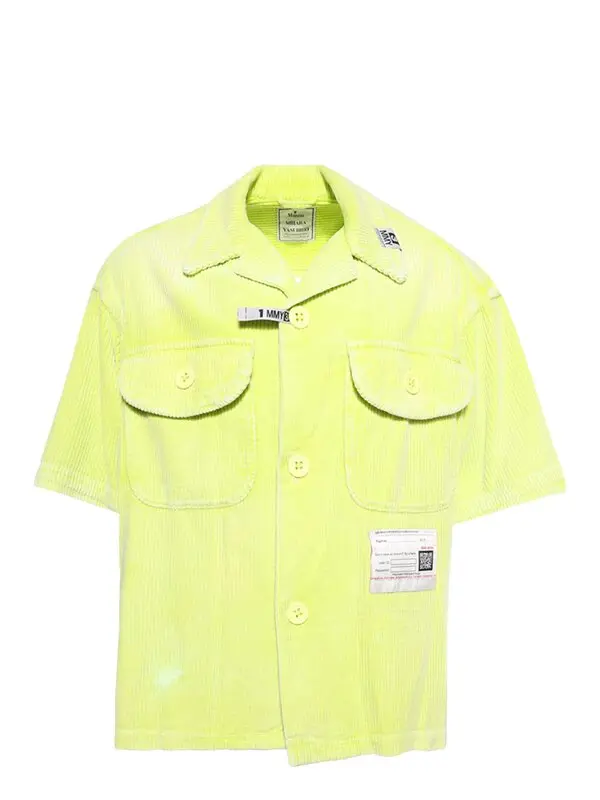 Mihara Yasuhiro Amateur Sewn Short-sleeve Shirt - Yellow