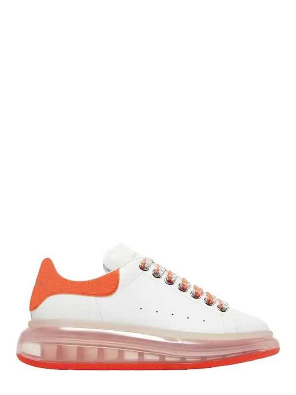 Alexander McQueen Oversized Sneakers With Clear Sole - White