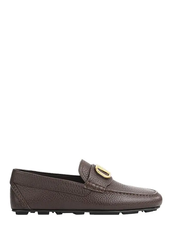 Valentino Garavani Plaque Slip-on Loafer - Brown