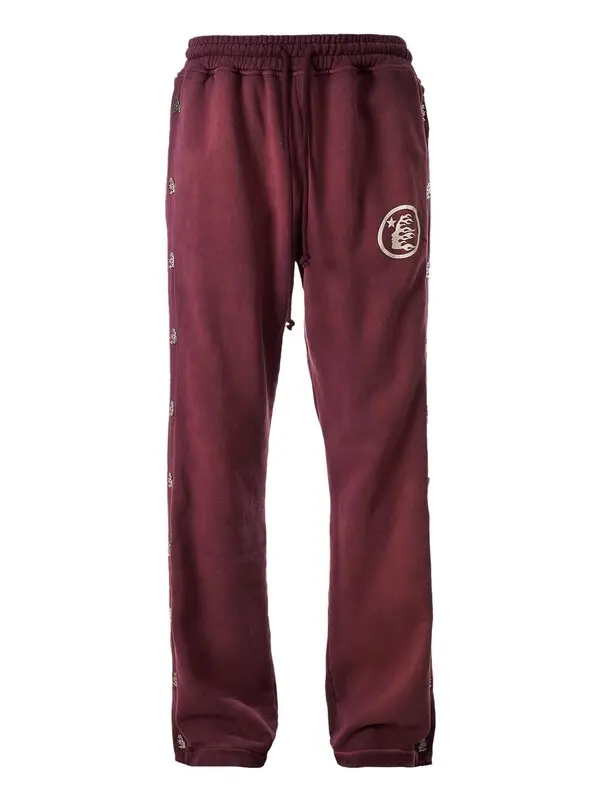 HELLSTAR Mirror Face Sweatpants - Red