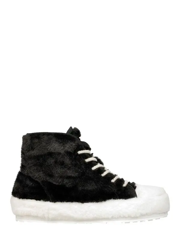 Marni Teddy Tennis High Sneakers - Black