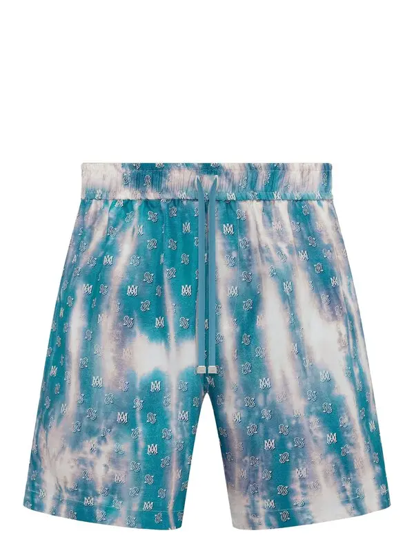 Amiri Paisley Silk Short - Blue