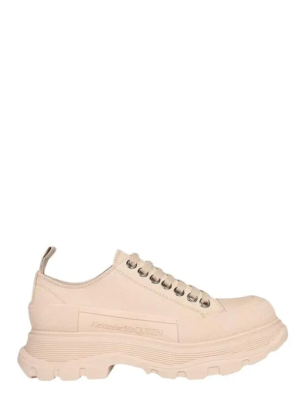 Alexander McQueen Tread Slick Lace Up Sneakers - Brown