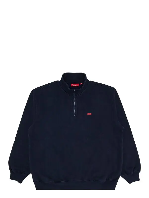 Supreme Small Box Half Zip Pullover - Blue