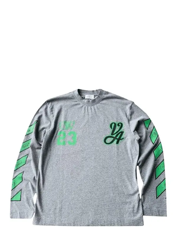 Off-White 23 Varsity Skate Long-sleeve Tee - Grey