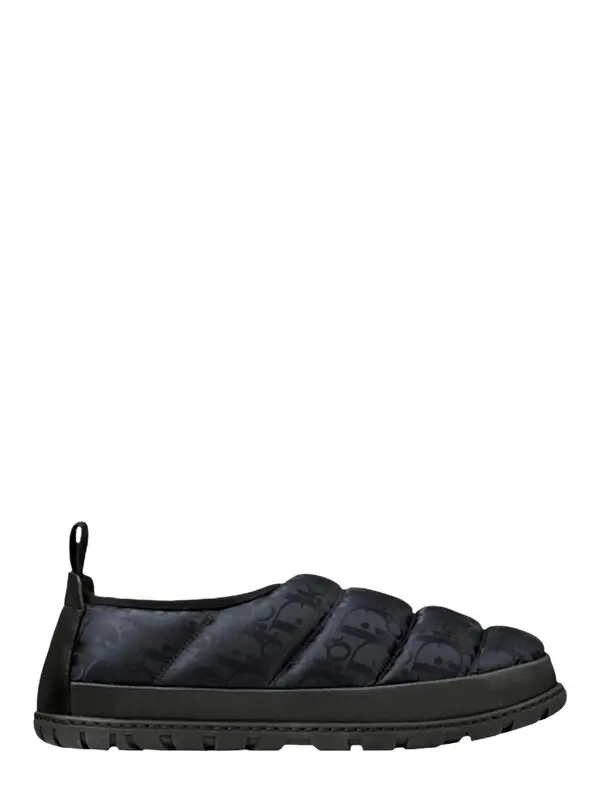 Dior Quilted Oblique Snow Slipper - Black