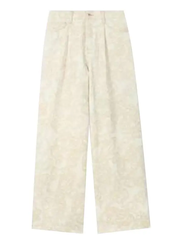 Kenzo Baggy Fit Rinse Denim Jeans - White