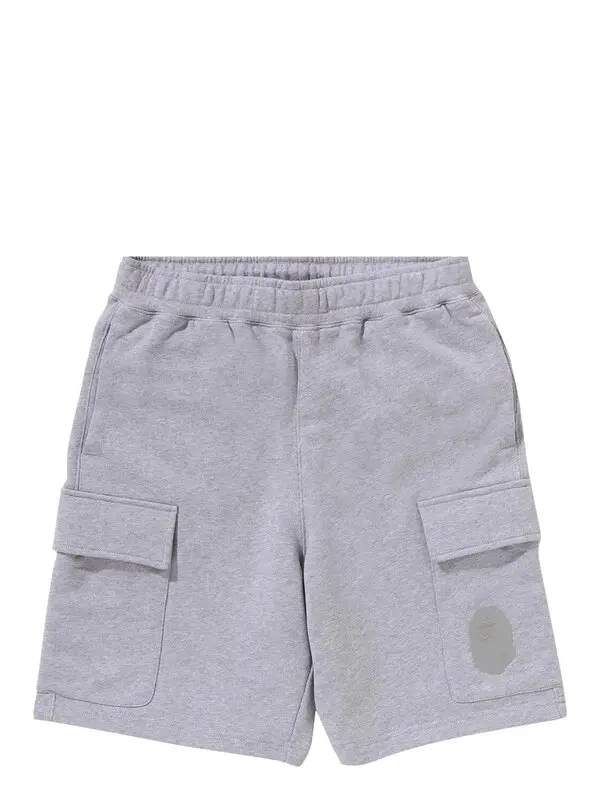 BAPE Ape Head Cargo Sweat Shorts - Grey