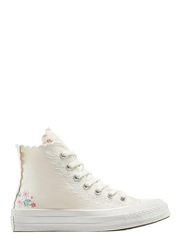 CONVERSE Chuck 70 High 'embroidered Flowers - Cream