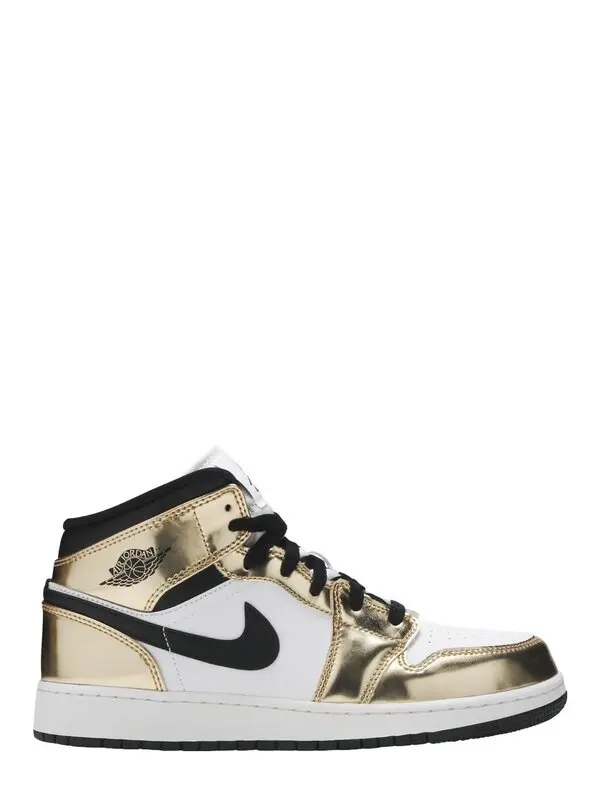 JORDAN 1 Mid Se Gs Sneakers - Gold