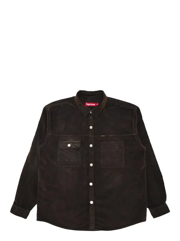 Supreme Washed Corduroy Shirt - Brown