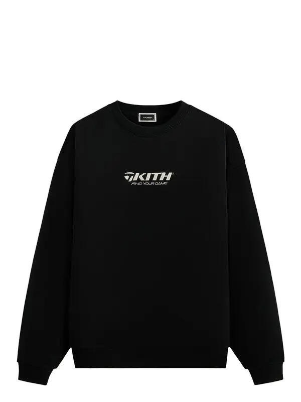Kith For Taylormade Find Your Game Nelson Crewneck - Black