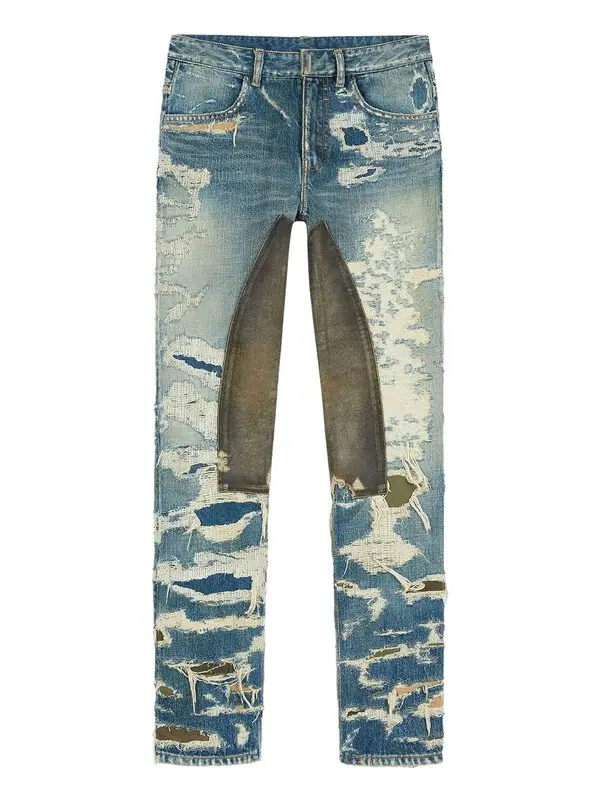 Givenchy Matthew Williams Distressed Jeans - Blue