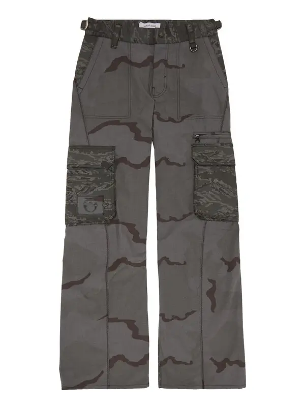 MARINE SERRE Regenerated Camo Cargo Pants - Grey