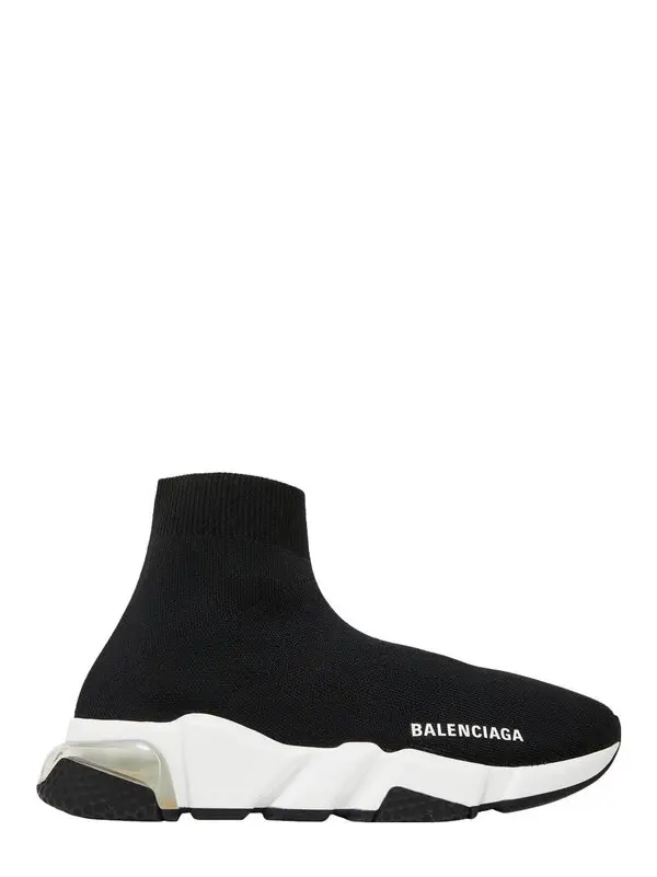 Balenciaga Speed Sneaker With Clear Sole - Black