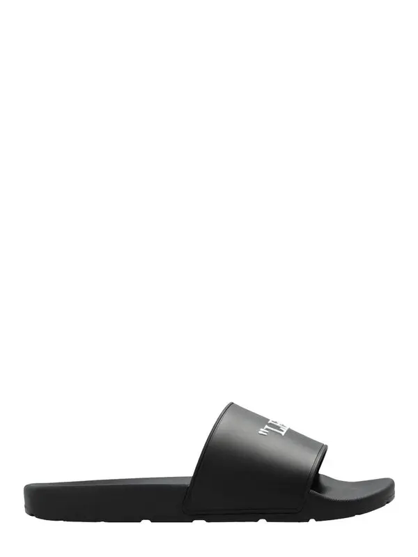 Off-White Quote Rubber Sliders - Black