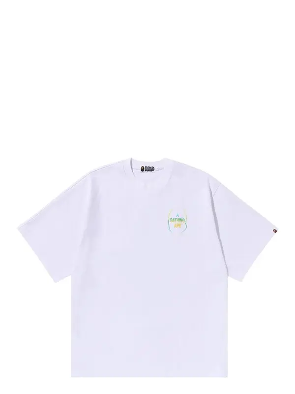 A BATHING APE Gradient T-block Oversized Tee - White