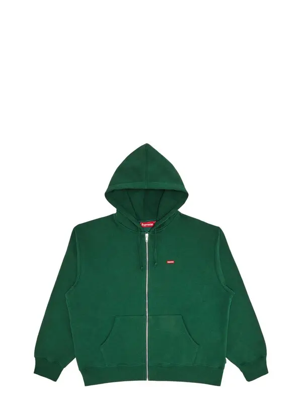 Supreme Small Box Zip Up Hooded Sweatshirt - Tan