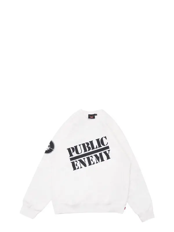 Supreme X Undercover X Public Enemy Crewneck Sweatshirt - White