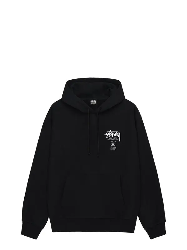 StÜssy World Tour Hoodie - Black